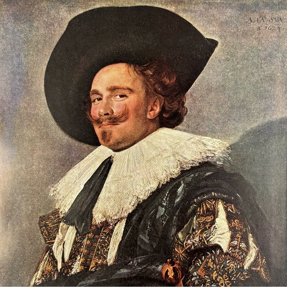 Accents | Frans Hals Laughing Cavalier Original Vintage Fine Art Print ...